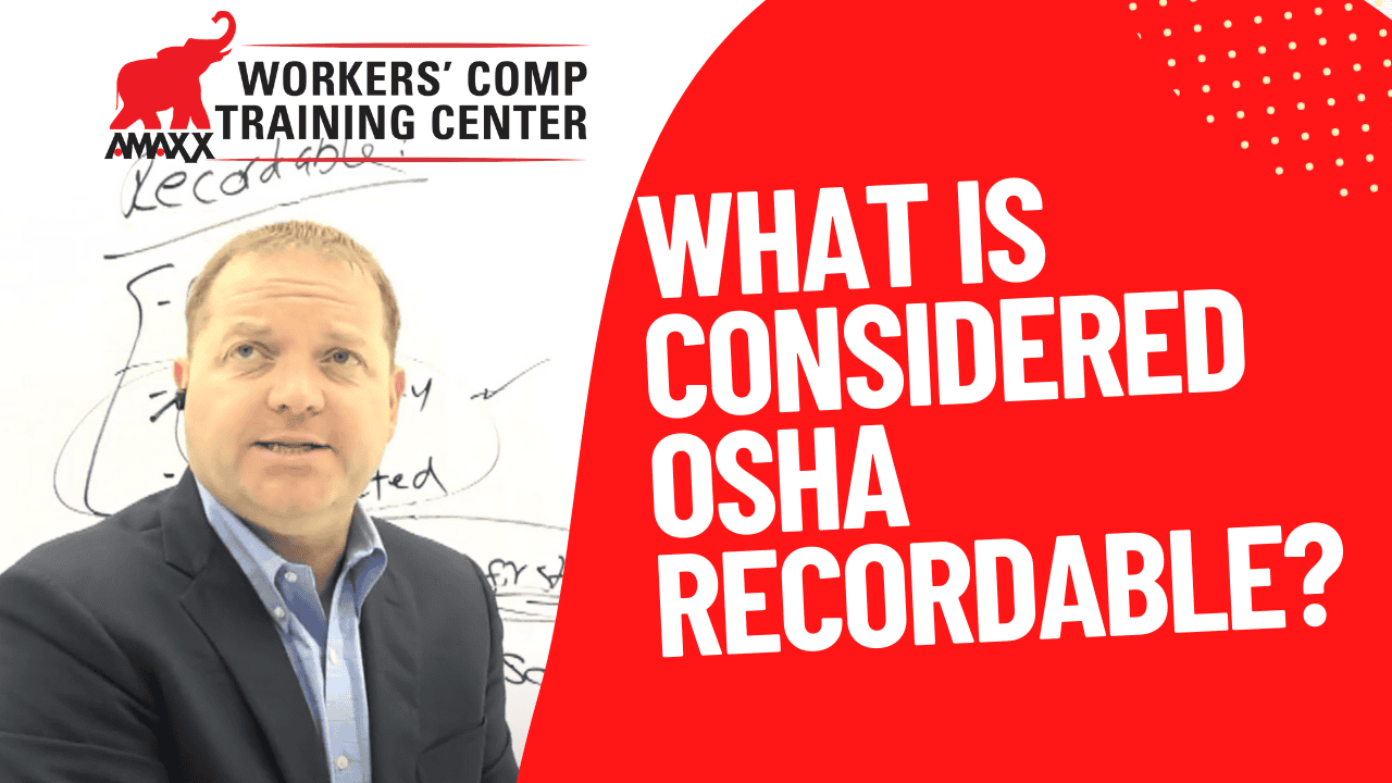 What Is Considered OSHA Recordable? - Amaxx Workers Comp Blog