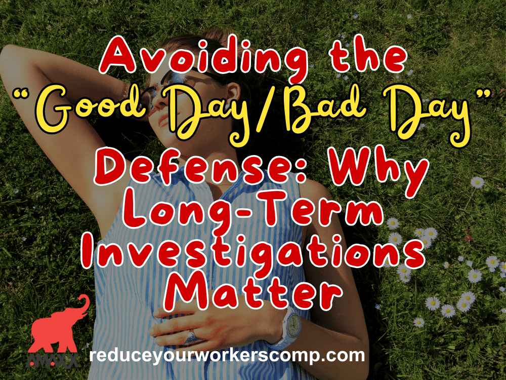 Avoiding the “Good Day/Bad Day” Defense: Why Long-Term Investigations ...